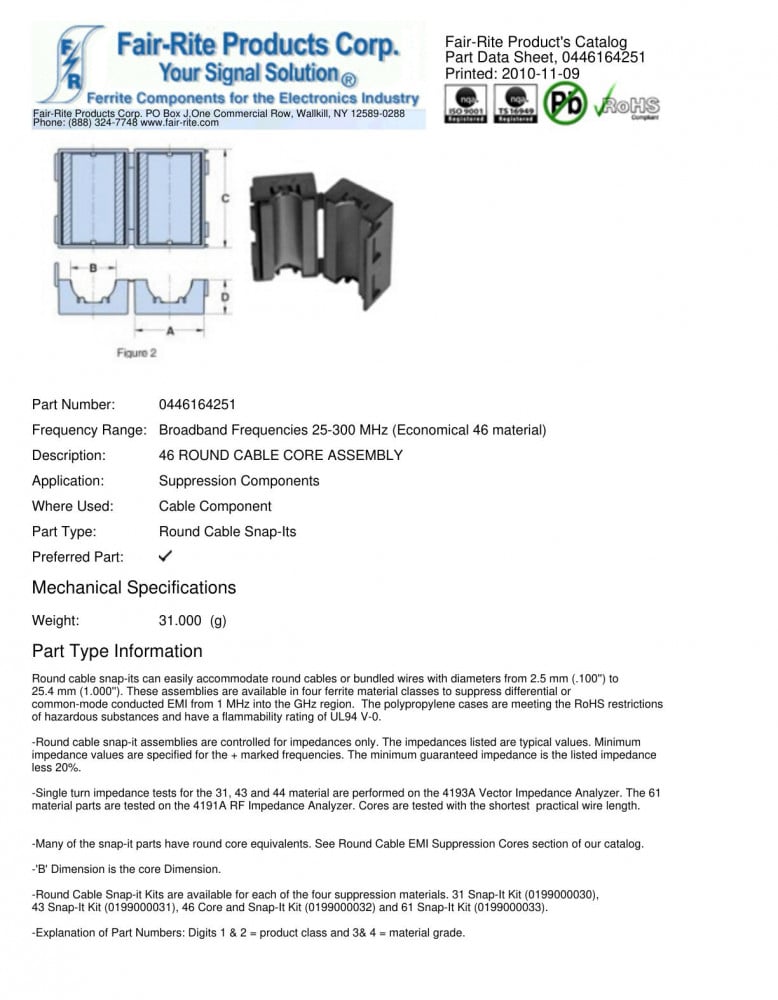Fair-Rite document page 1