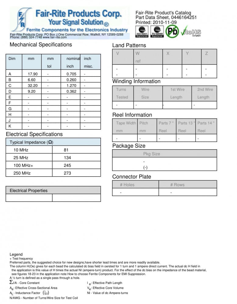 Fair-Rite document page 2