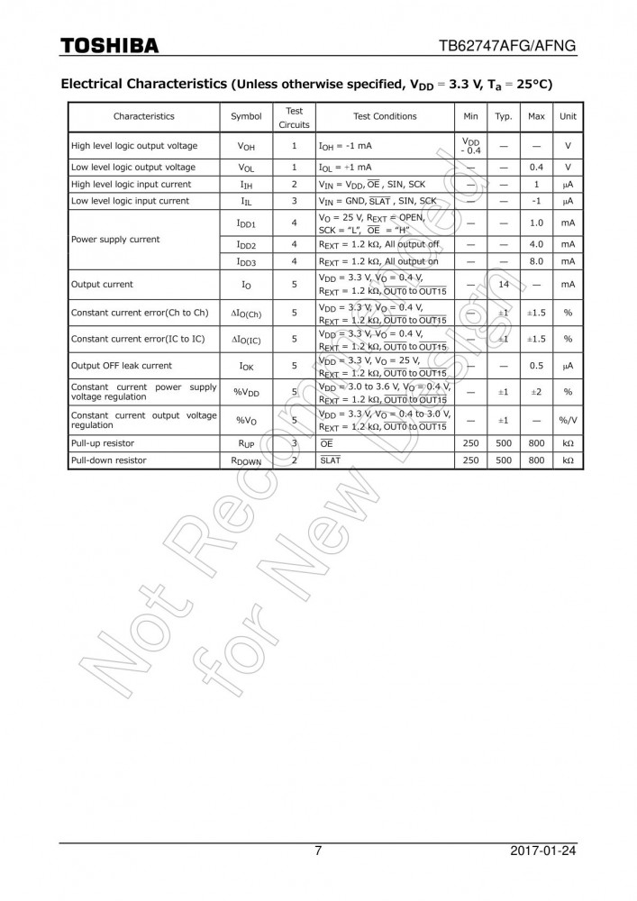 TB62747AFG datasheet page 7