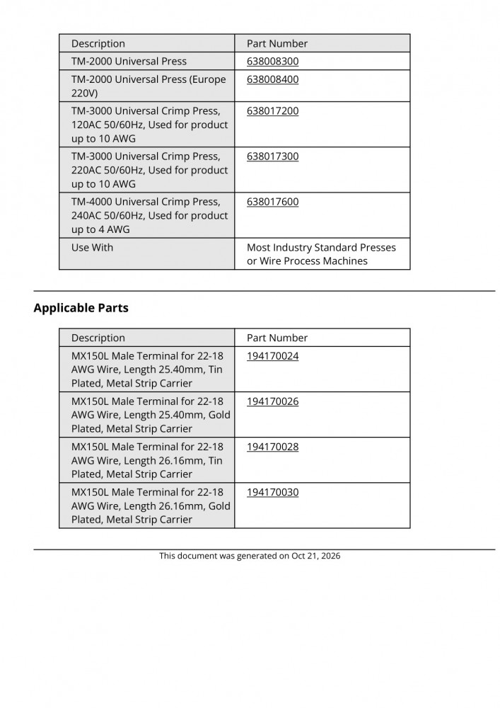 Technical document page 3 for MOLEX 639008300