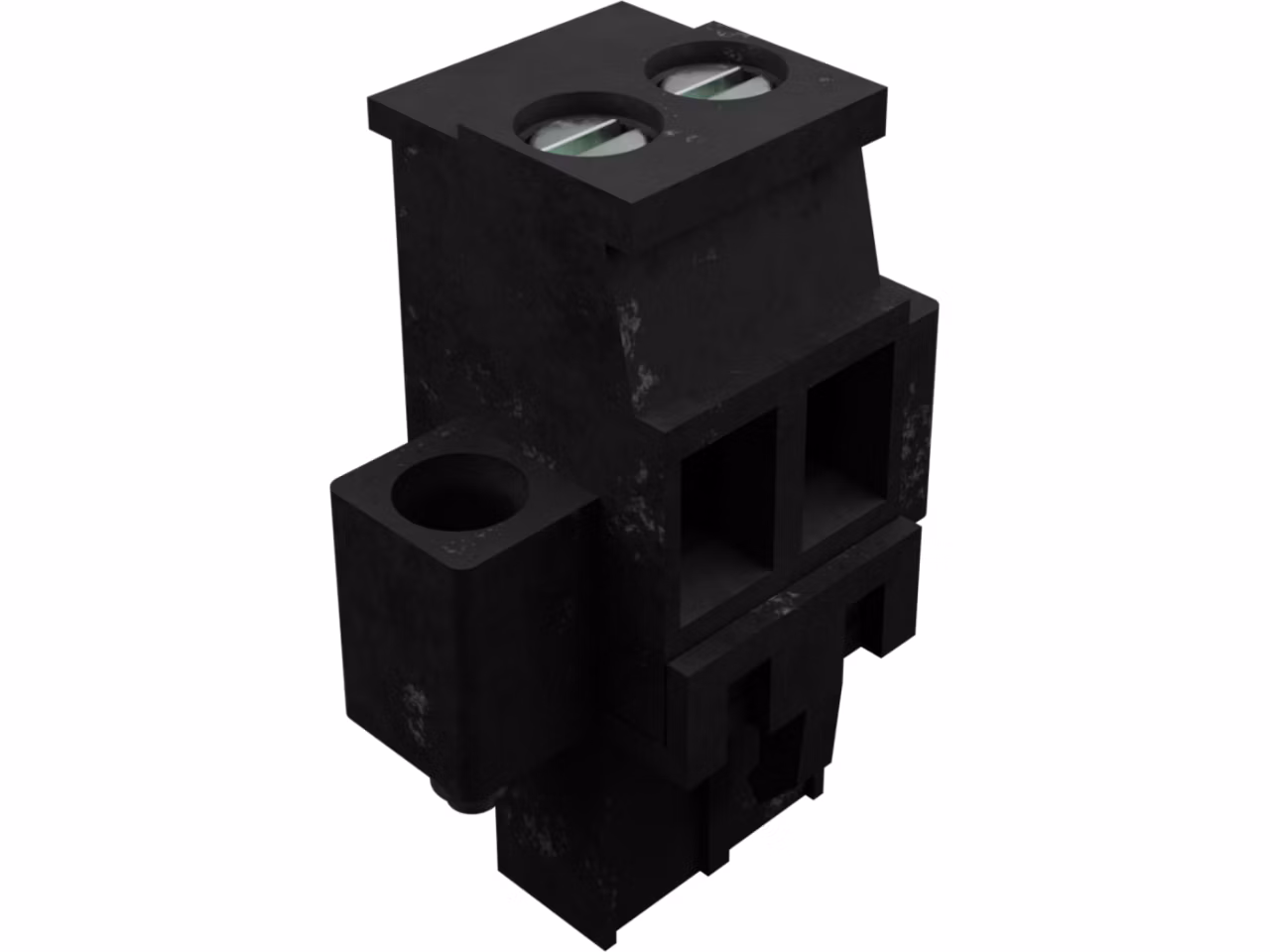 5.00mm Pitch Eurostyle Vertical Plug, with Retention Screws and Reverse Imprinting, Front Wire Entry, Gold (Au) Plated, Black, 2 Circuits for sale