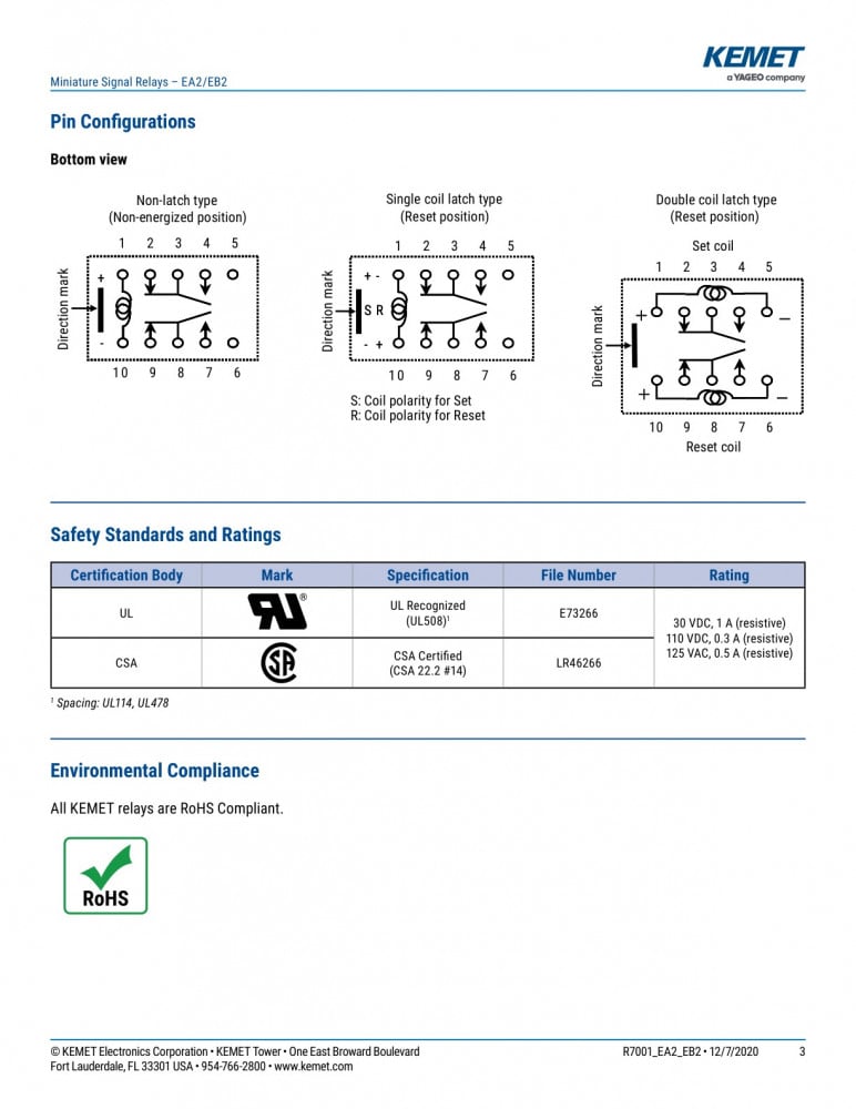 KEMET EB2-5TNU datasheet page 3