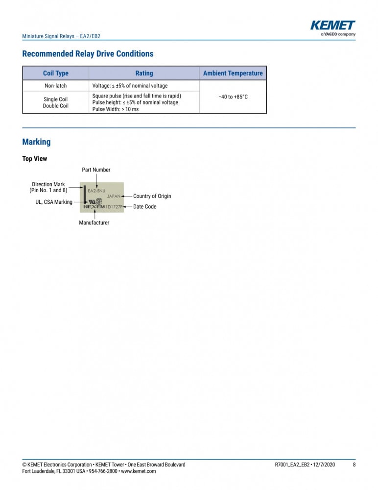KEMET EB2-5TNU datasheet page 8