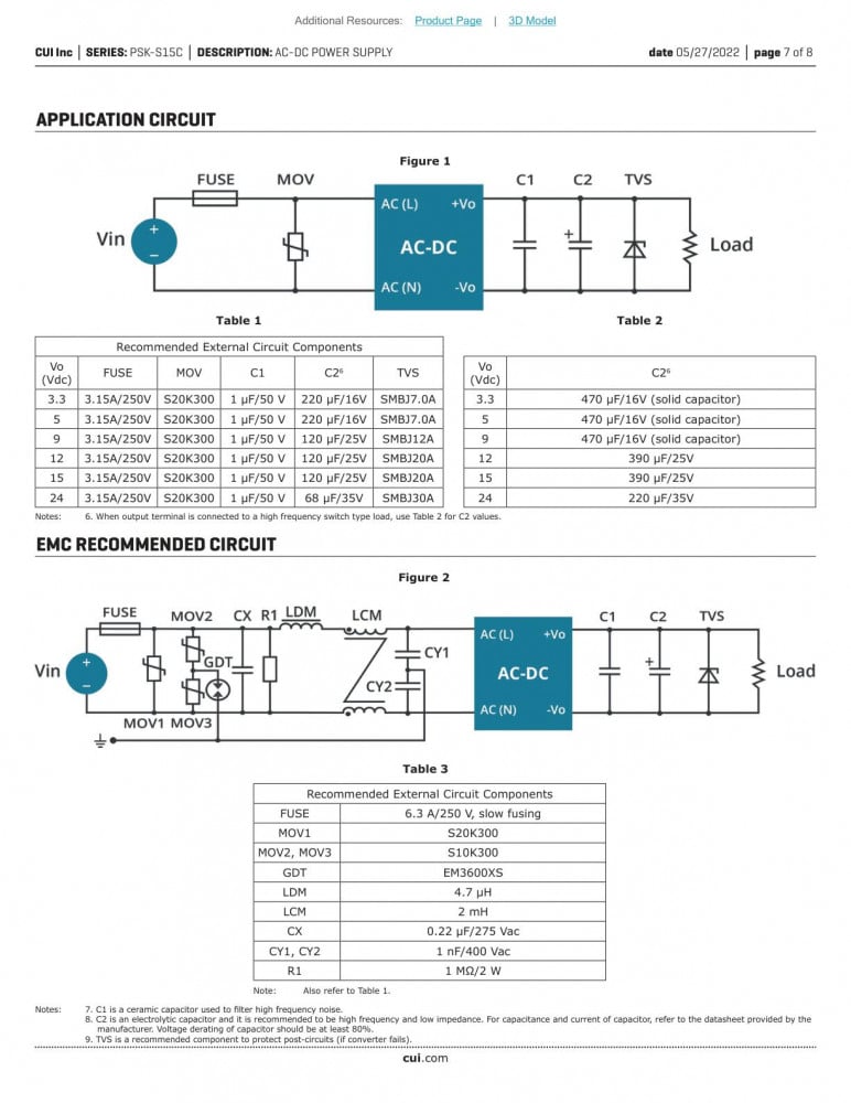 PSK-S15C datasheet page 7