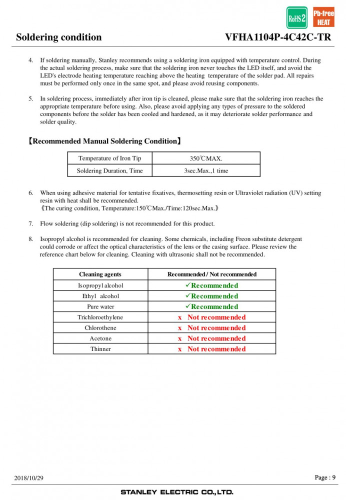 VFHA1104P-4C42C datasheet page 9