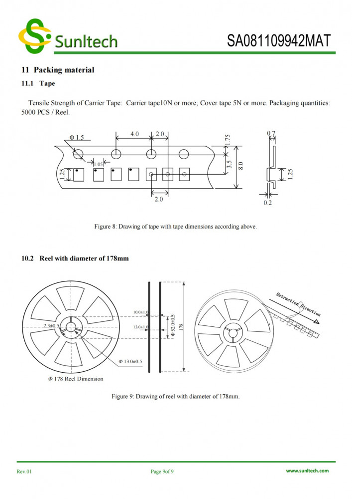 SA081109942MAT datasheet page 9
