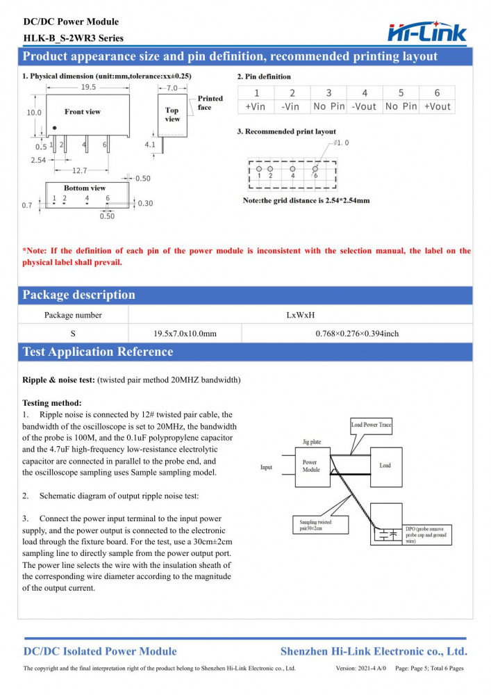 B0512S-2WR3 datasheet page 5