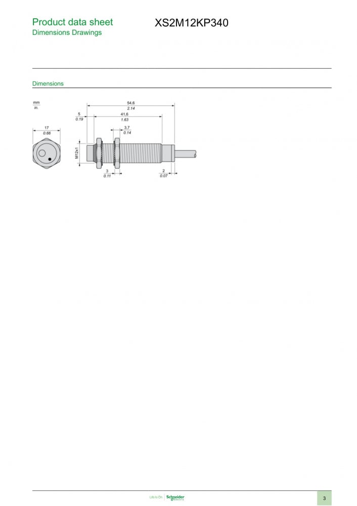XS2M12KP340 technical document page 3