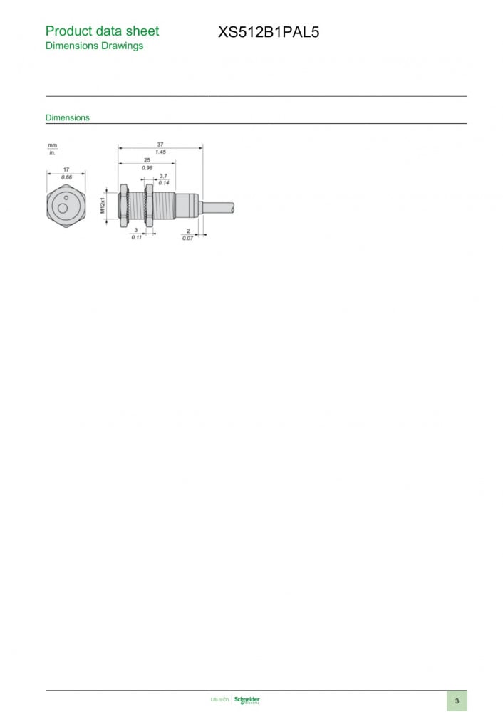 XS512B1PAL5 technical document page 3