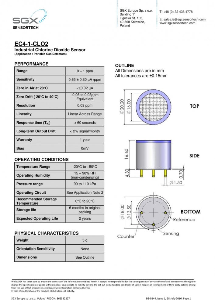 EC4-1-CLO2 technical document page 1