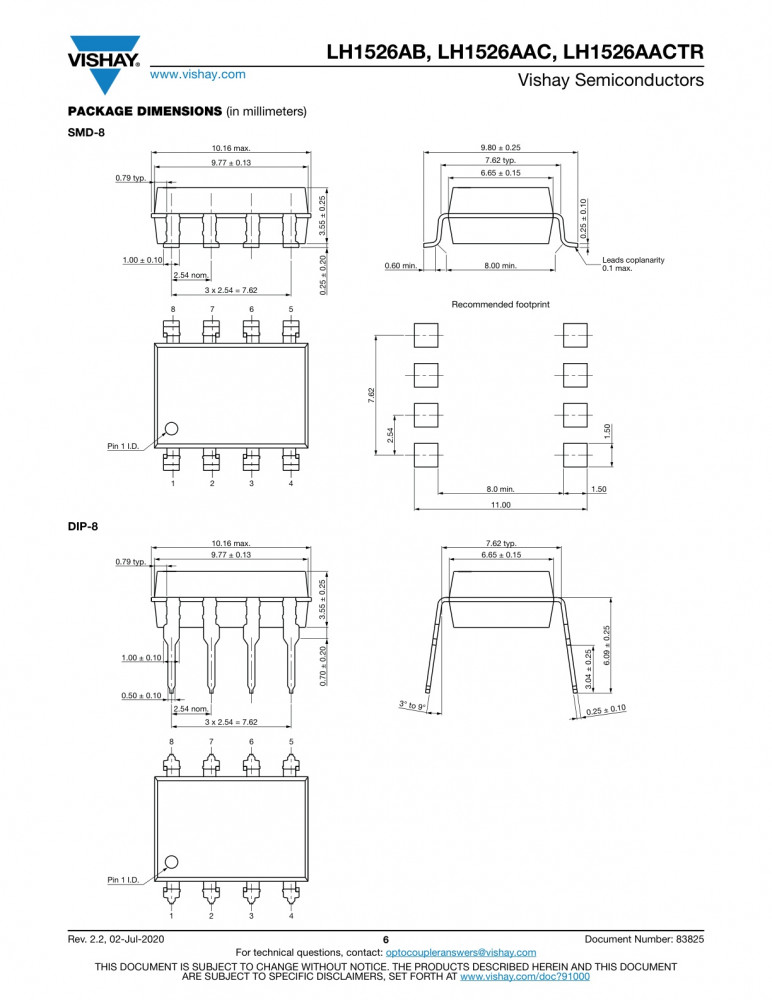 LH1526AACTR datasheet page 6