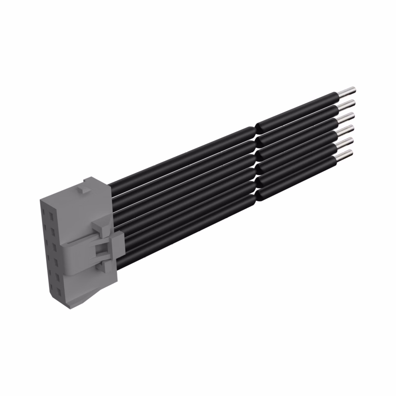 KK Plus 250-to-Pigtail Off-the-Shelf (OTS) Cable Assembly, 2.50mm Pitch, Single Row, 300.00mm Length, 6 Circuits, Black for sale