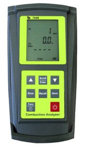 The TPI 709R Flue Gas Analyzer w/Rechargeable Battery is a state of the art, easy to use analyzer designed not only to display and calculate the required readings from a flue but also to cover most of the other measurements associated with combustion for sale