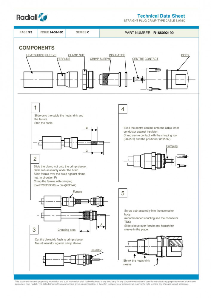 Radiall R166092190 datasheet page 3