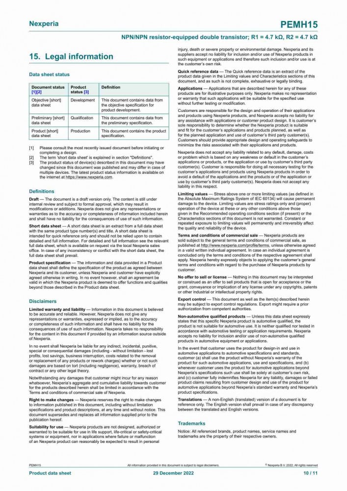 PEMH15 datasheet page 10