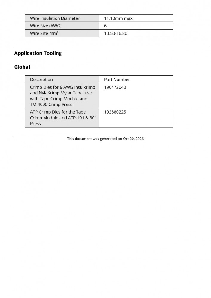 Product document image 3 for MOLEX 190710230