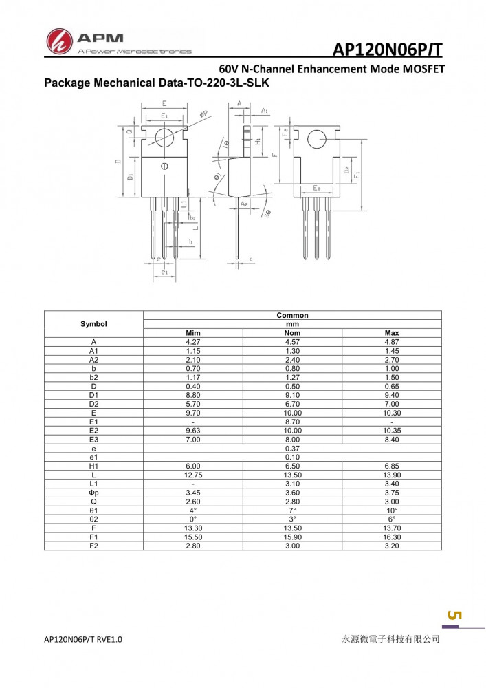 AP120N06P datasheet page 5