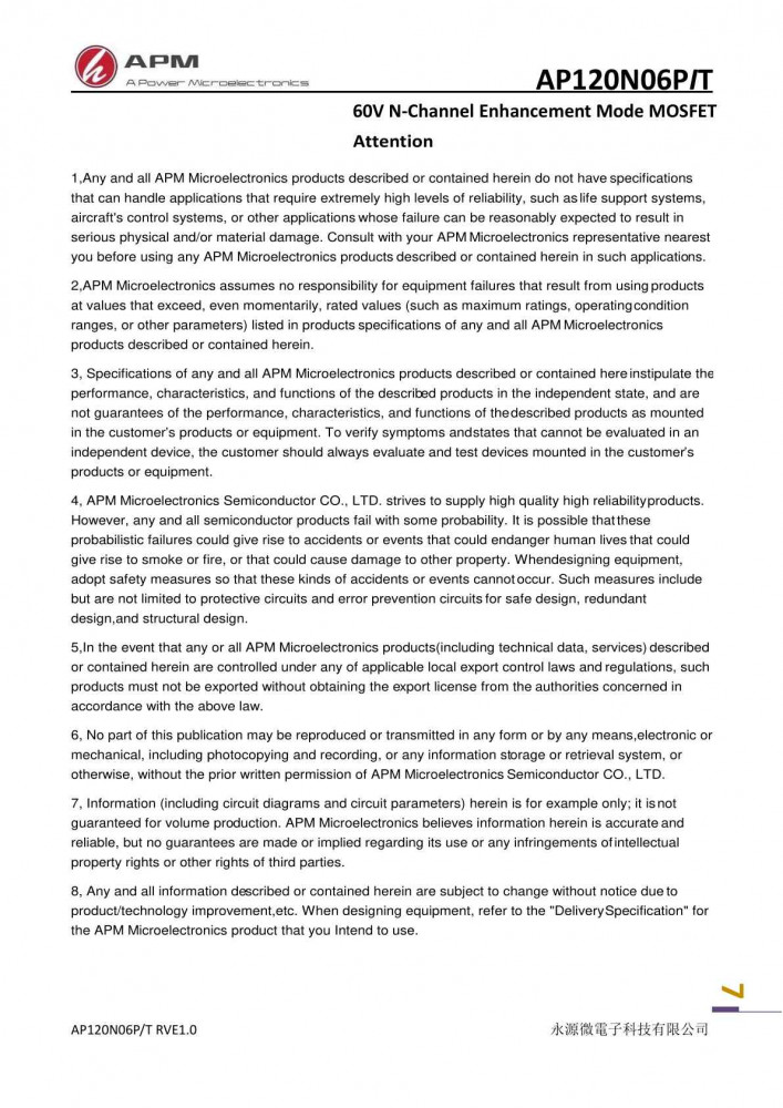 AP120N06P datasheet page 7