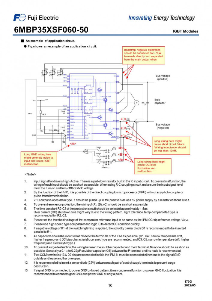 6MBP35XSF060-50 datasheet page 10