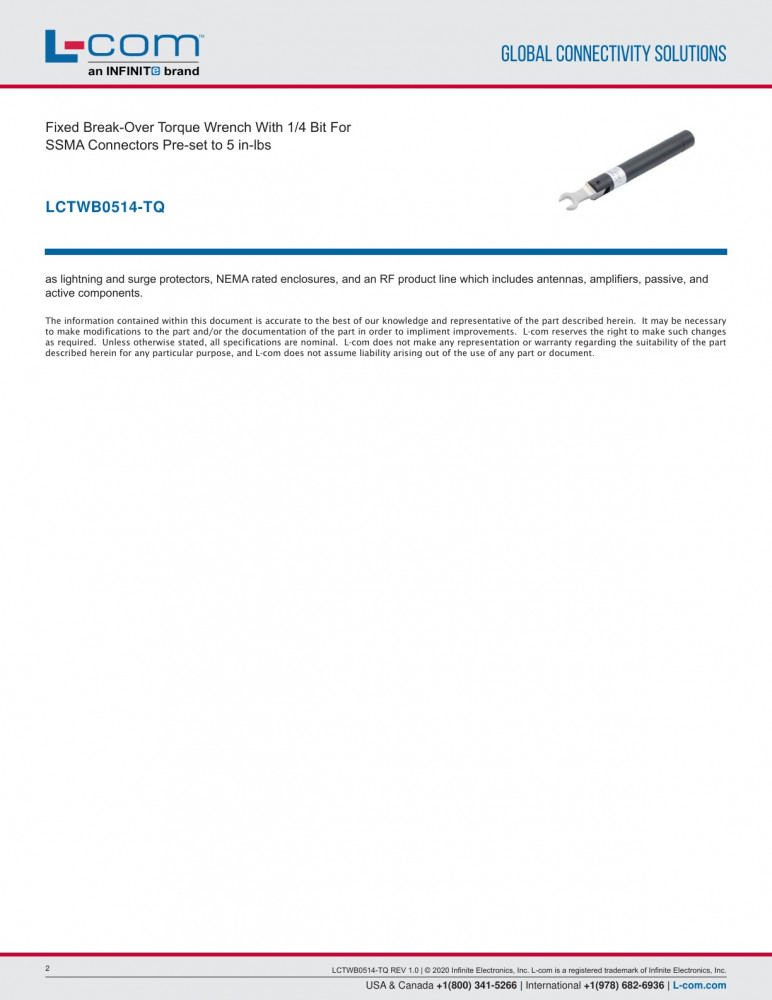 LCTWB0514-TQ product document page 2