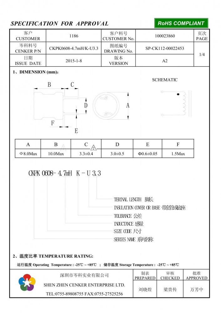 CENKER approval specification page 3