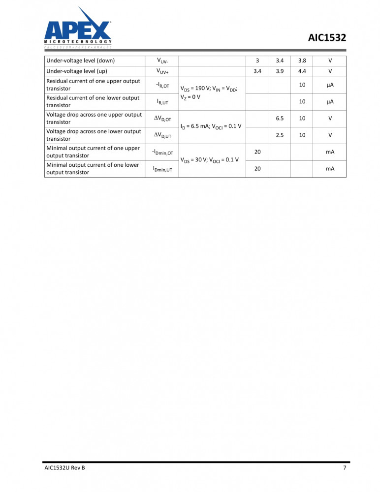 AIC1532 datasheet page 7