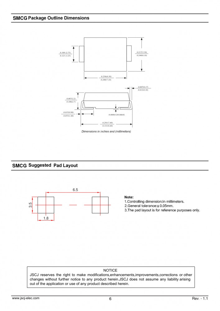 JSCJ SMCJ series datasheet page 6