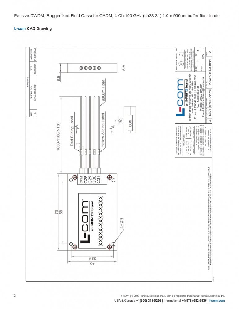 PDWFA-04128-19NN product datasheet page 3
