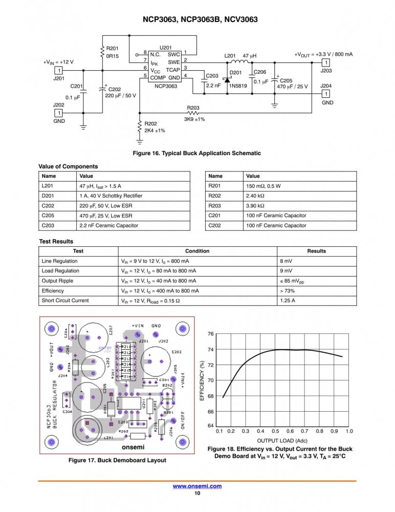 NCP3063 document page 10
