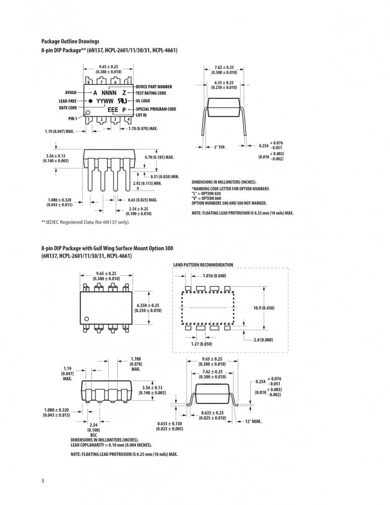 HCPL-0631 datasheet page 5