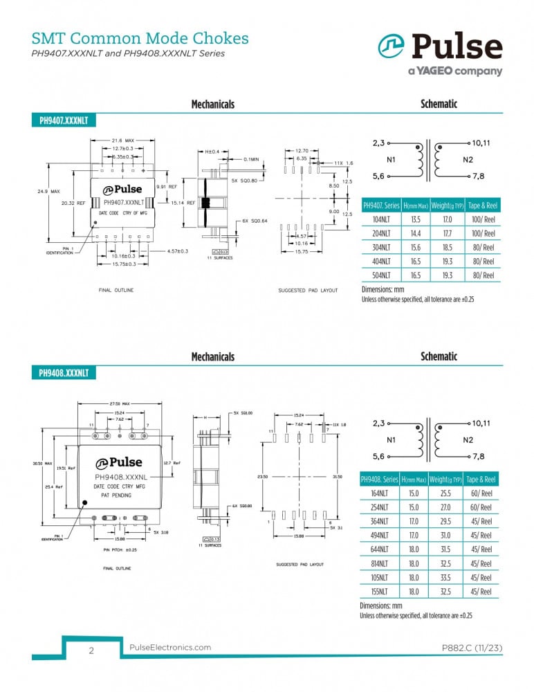 PH9408.105NLT datasheet page 2