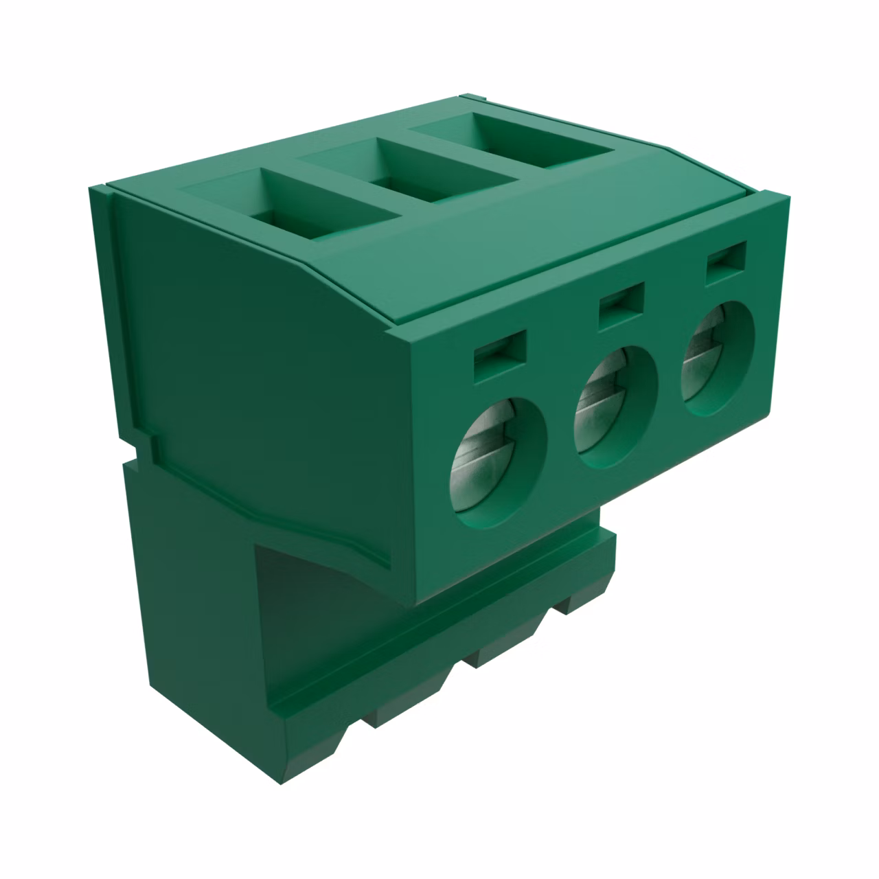 5.08mm Pitch Eurostyle 180° Wire Entry Plug, without Mounting Ends, 3 Circuits, Green for sale