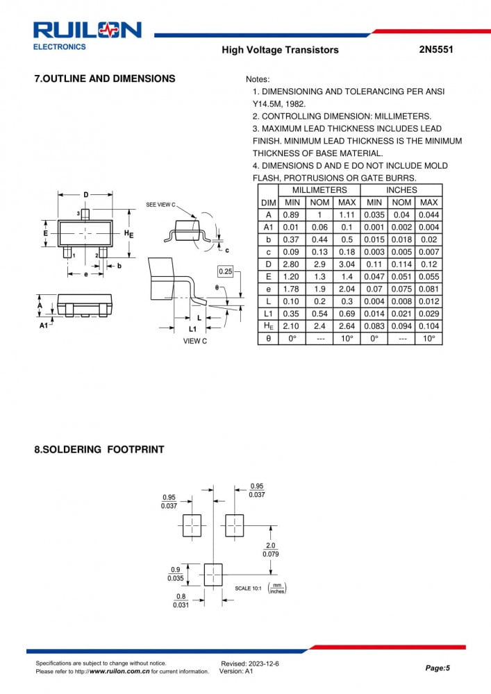 2N5551 datasheet page 5