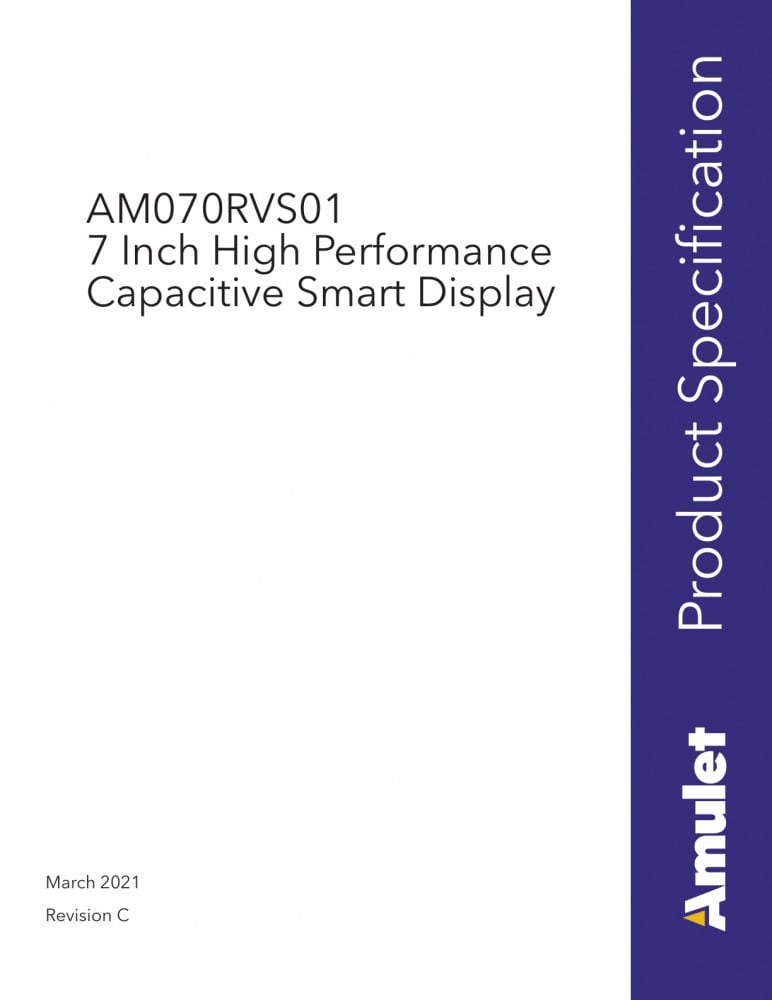 AM070RVS01 datasheet page 1