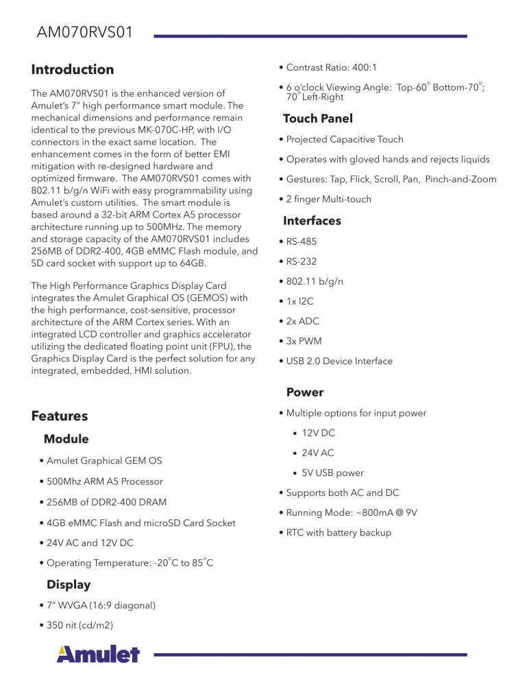 AM070RVS01 datasheet page 2