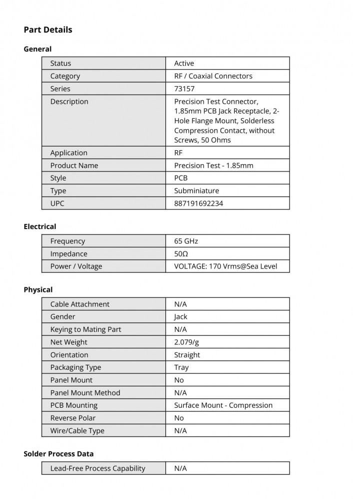 MOLEX 731570000 technical document image 2