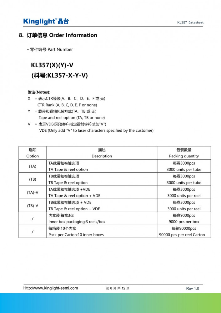 KL357 datasheet page 8