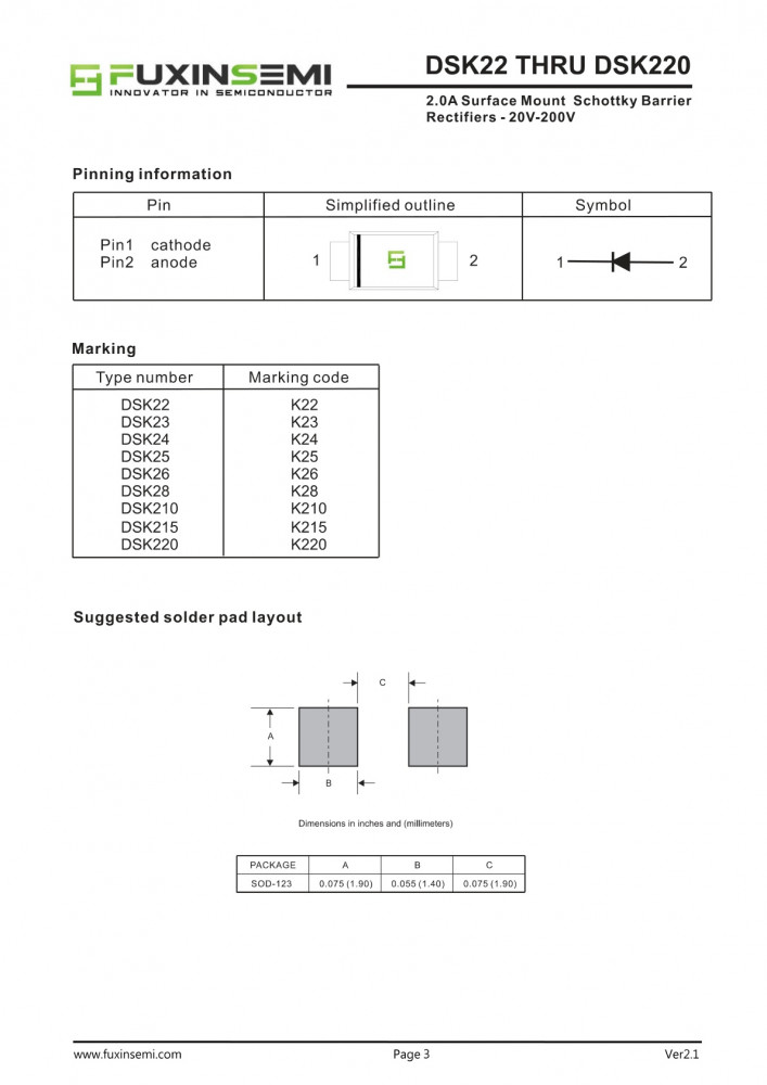 DSK26 datasheet page 3