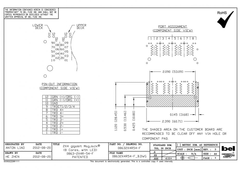 Bel Fuse 0863-2X4R-54-F drawing page 3