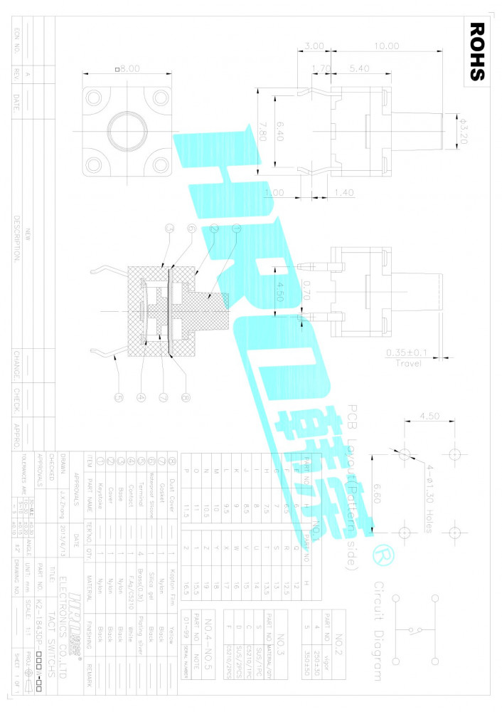 K2-1843DP-K4SW-02 manufacturer drawing preview