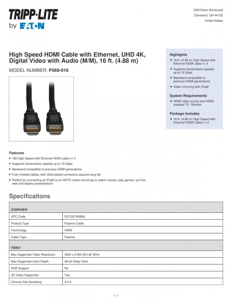 P569-016 technical document page 1