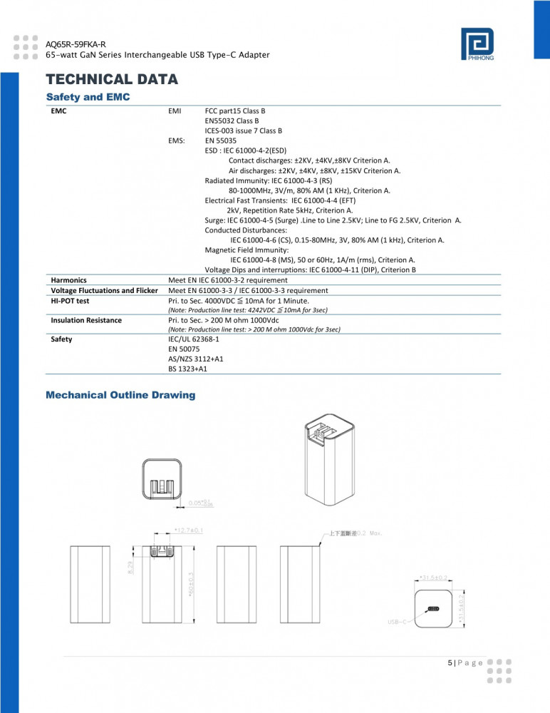 AQ65R-59FKA-R technical document page 5