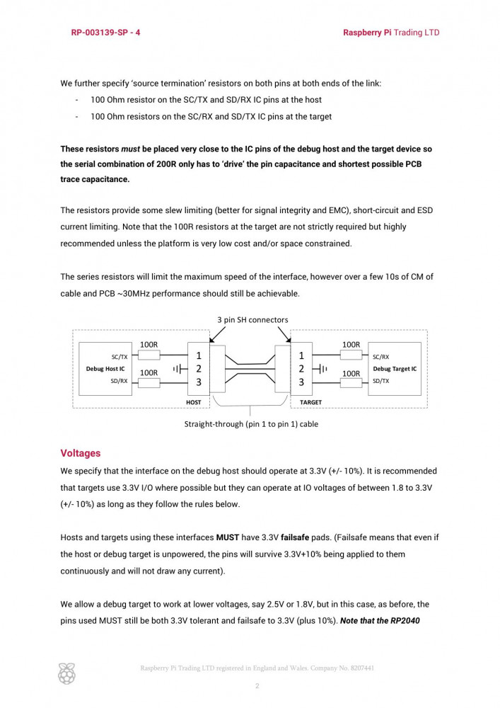 Raspberry Pi 3-pin debug connector specification image 2
