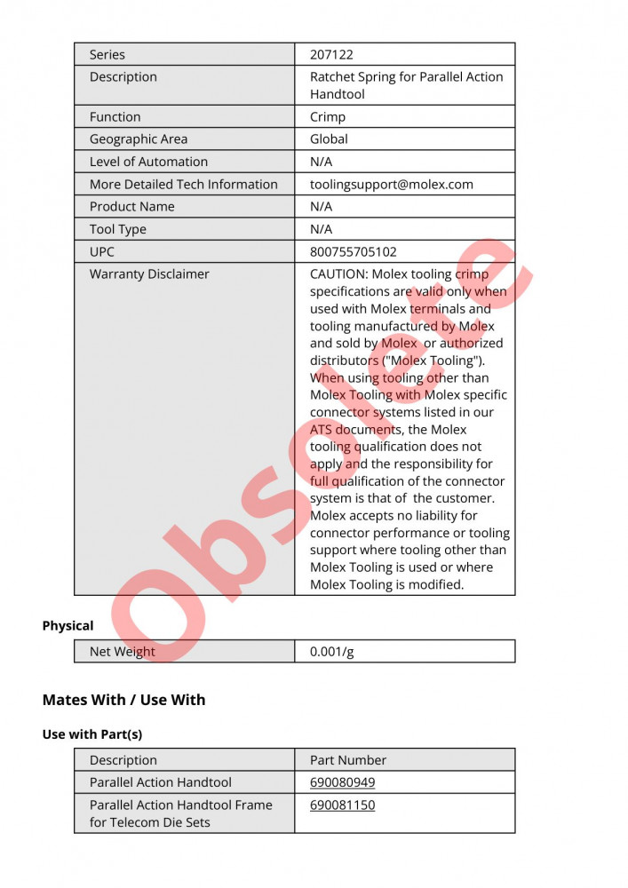 Technical document image 2 for MOLEX 690080971