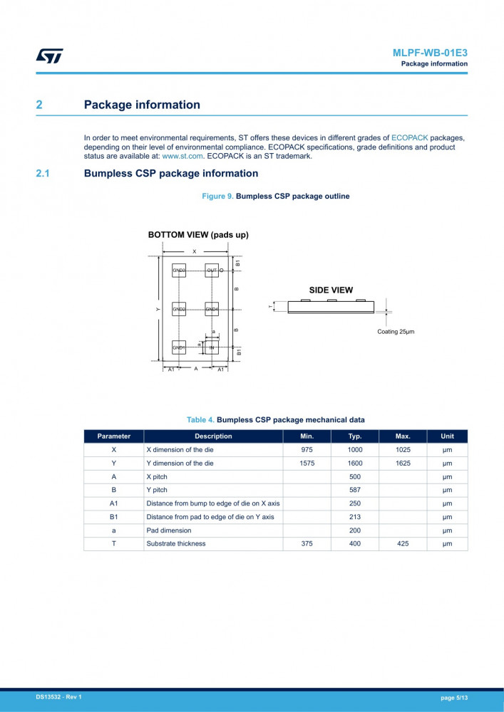 MLPF-WB-01E3 datasheet page 5