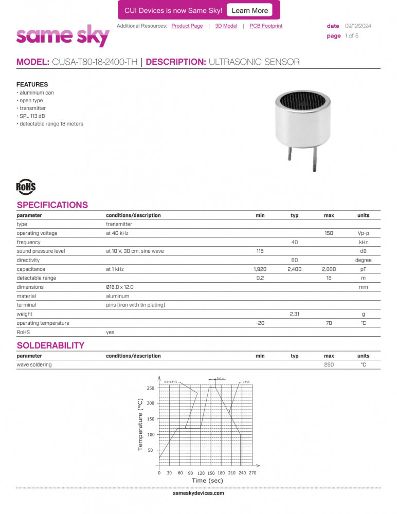 CUSA-T80-18-2400-TH technical document page 1