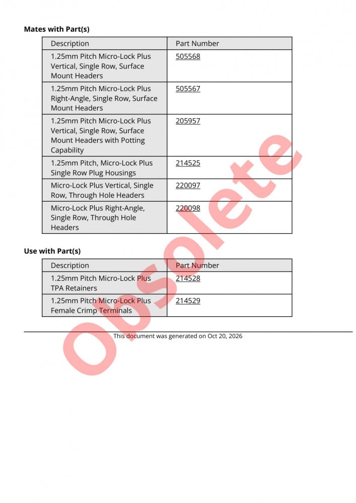 Product document image 3 for MOLEX 2145260703