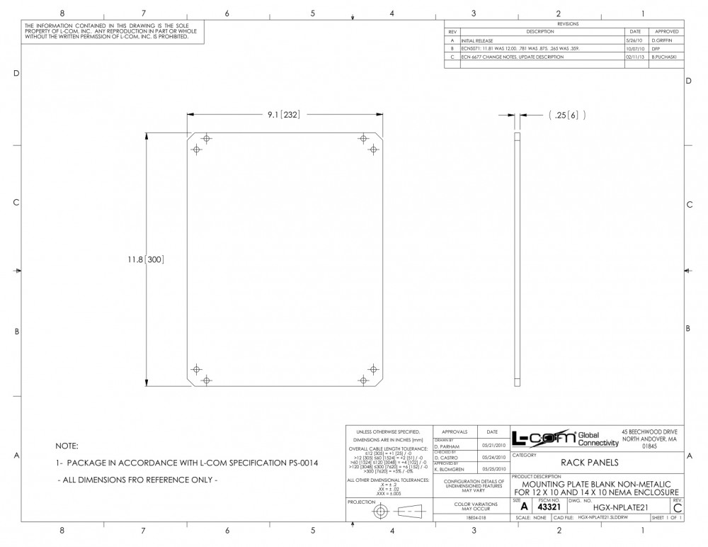 HGX-NPLATE21 technical drawing preview