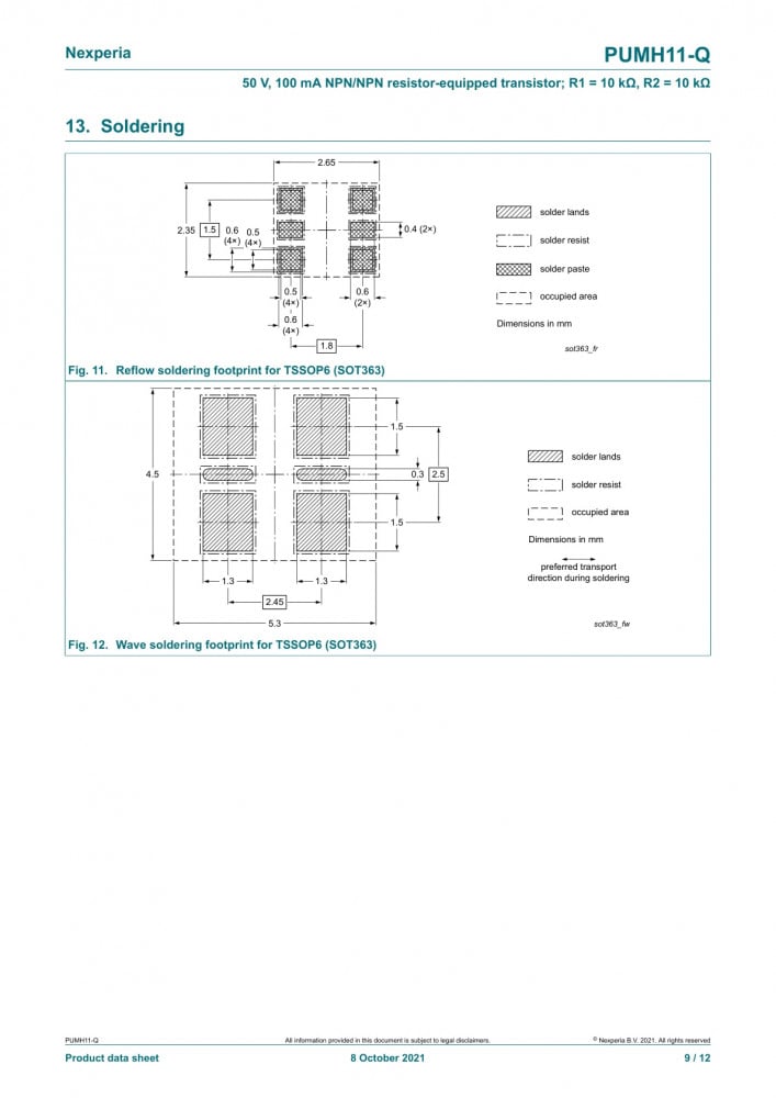 PUMH11-QX datasheet page 9