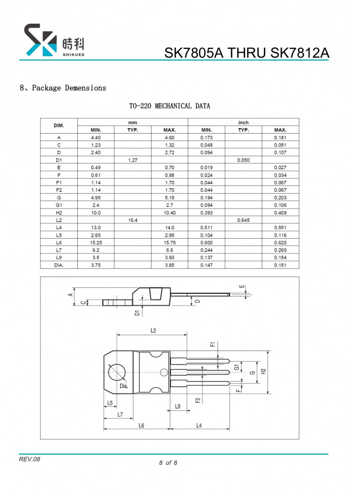 SK7809A datasheet page 8